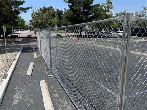 6 Ft X 12 Ft Temporary Chain Link Fence Panel For Sale Galvanized Sandbaggy