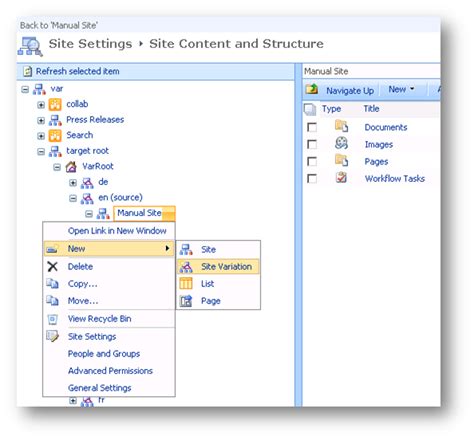 sharepoint enterprise how to make global navigation show drop down