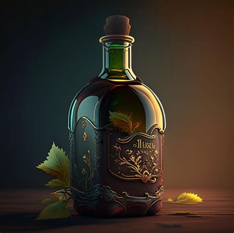 Premium Ai Image Elixir Bottle
