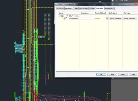 corridor surface not accepting corridor extent as boundary autodesk
