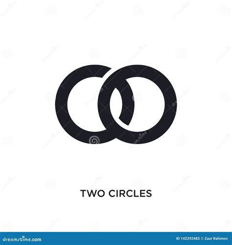 Two Circles Isolated Icon Simple Element Illustration From Ultimate