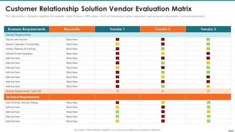 Vendor Matrix SlideTeam