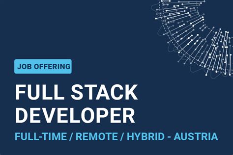 Full Stack Developer Full Time Remote Hybrid Wöllersdorf Cybertec Postgresql Services