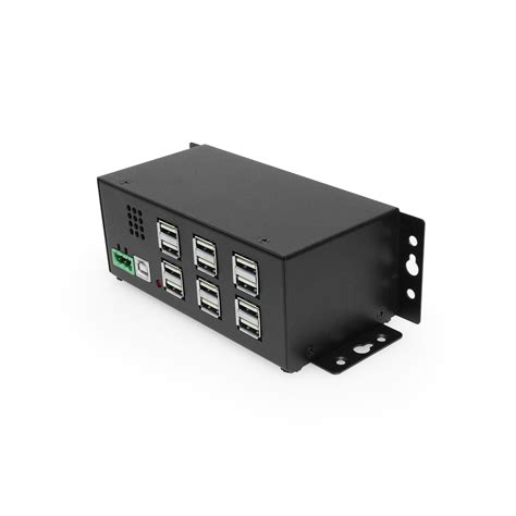 Industrial 12 Port Usb 2 0 Powered Hub For Pc Mac Din Rail Mount Coolgear