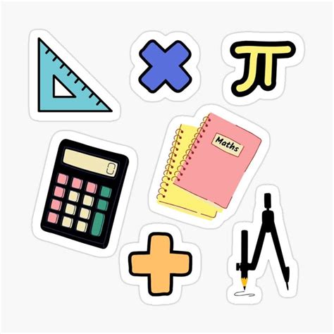 Maths Packs Sticker For Sale By Thestickersify Math Design School Stickers Iphone