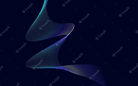 Premium Vector Vector Abstract Wave Background Blue Gradient Waves
