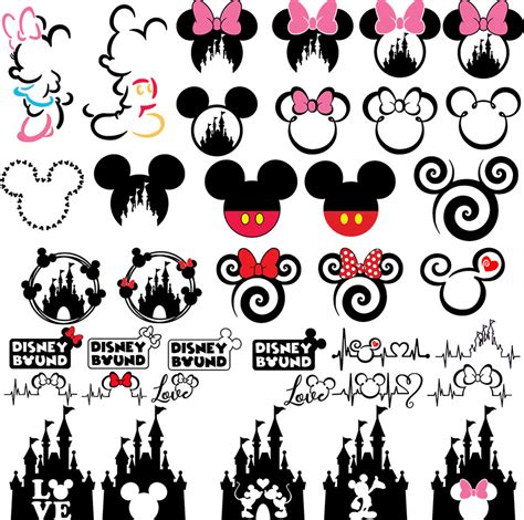 33 Disney Head Svg Png Free Svg Disney Love Design File