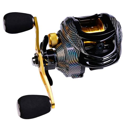 Advancent Carrete Baitcast Portátil 7 2 1 10 Engranajes Eje De Acero