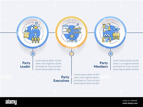 Political Party Hierarchy Circle Infographic Template Stock Vector