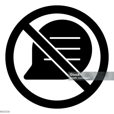 메시지 버블 금지 솔리드 아이콘 금지 요소 개념 벡터 그래픽입니다 말풍선 흰색 배경에 통신 금지 기호 스타일 모바일 또는 디자인 Brand Name Online