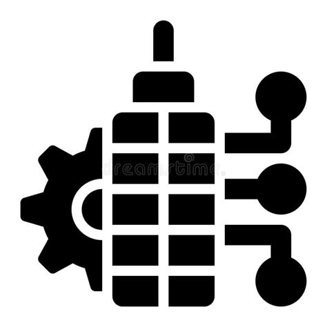 ERP Development, ERP Tools Glyph Solid Icon Stock Vector - Illustration of development ...