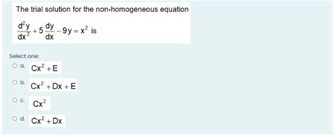 Solved This Is Subtopic Of Ordianry Differential Equation