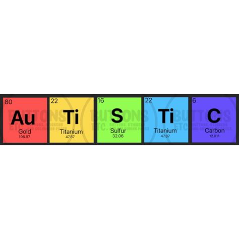 Autistic Chemical Elements Png And  Instant Download Digital File Etsy