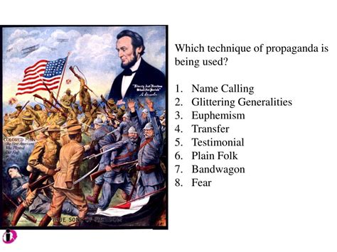 Ppt Which Technique Of Propaganda Is Being Used Name Calling