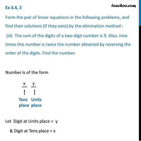 Sum Of The Digits Of A Two Digit Number Is 9 Also Nine Times