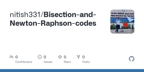 Github Nitish331bisection And Newton Raphson Codes