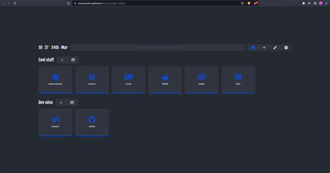 GitHub Orazmyradov Startup Page Nightly Abstract And Clean Interface As A Browser Or Server