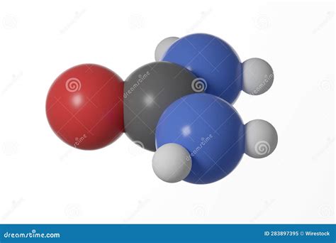A Cgi Model Of A Urea Molecule Stock Illustration Illustration Of