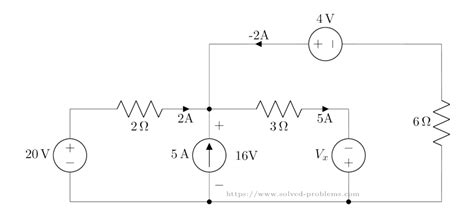 solving a circuit using kvl and kcl solved problems