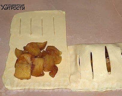 СЛОЙКИ С ЯБЛОКАМИ 🍎 Ингредиенты: слоеное пресное... | Интересный ...
