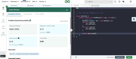 Gfg160 Geeksstreak2025 Problemsolving Java Codingjourney Sakshi Shukla