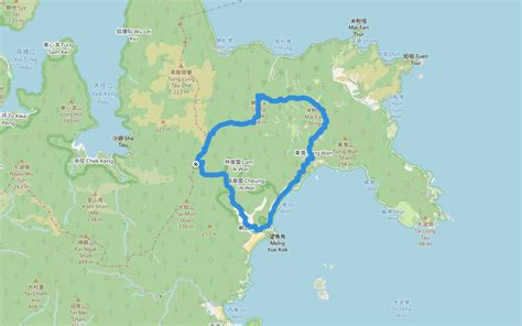 Sai Kung East Country Park In New Territories Walking Map
