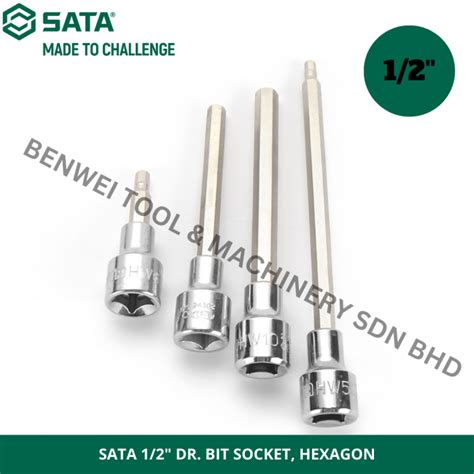 Sata 1 2 Dr Bit Socket Hexagon Socket Box Hex Allen Key Box Set