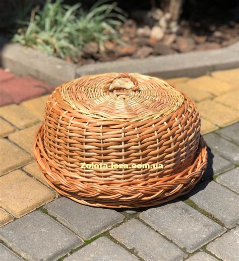 Корзина Хлібниця плетена з ЕКО лози Арт 0065 продаж ціна у Хусті Кошики плетені вироби