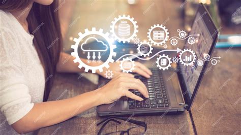 Premium Photo Cloud Computing Diagram Cloud Technology Data Storage Networking And Internet