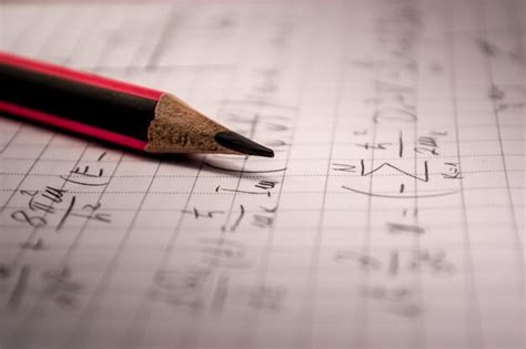 Premium Photo Math Notebook