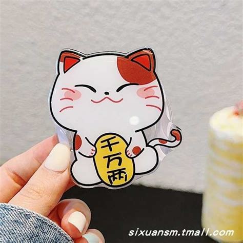 Magsafe Popsocket Pop Socket Chinese New Year Cartoon Cute Lucky Cat For Magsafe Magnetic