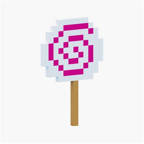 Voxel Candy 3d Model Turbosquid 1971192