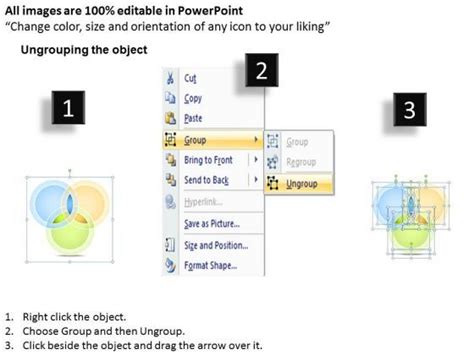 Business Framework Model Venn Diagram 3 Stages Business Diagram