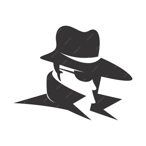Premium Vector Secret Agent Icon Logo Design Illustration