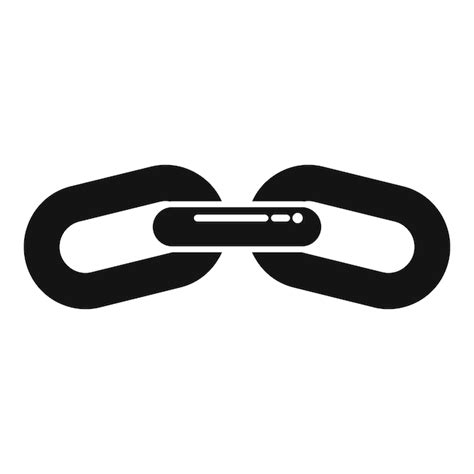 Premium Vector Button Chain Icon Simple Vector Link Web Internet Digital