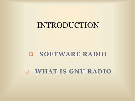 Ppt Gnu Radio Introduction Powerpoint Presentation Free Download