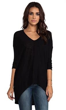 Bobi Long Sleeve Dolman Tee In Black Revolve