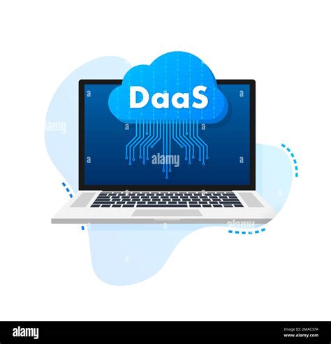 Daas Desktop As A Service Cloud Based Software Vector Stock Illustration Stock Vector Image