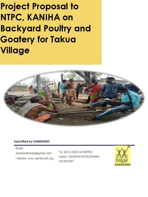 Project Proposal To Ntpc Poultrygoatery 28th April Final4 Pdf