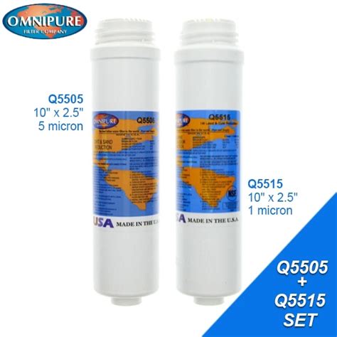 Omnipure Q5505 And Q5515 Carbon Block Filter Replacement Cartridge Usa
