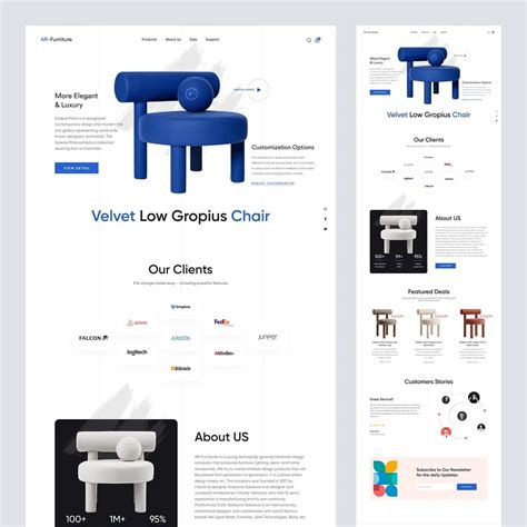 Coding Chair 💺 Furniture Website Design Concept By Designwithmikey Uidesign Uxdesign Ui Ux