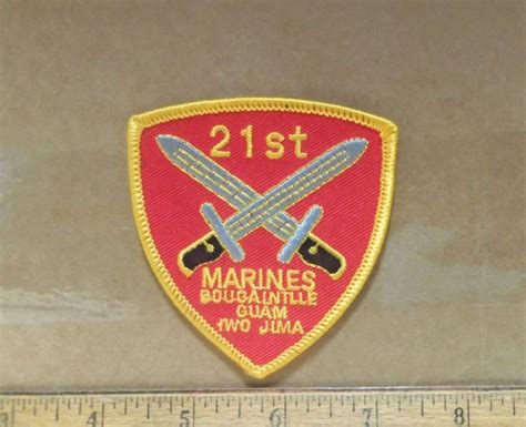 Us Marine Corps 21st Marine Regiment Embroidered Patch Embroidered