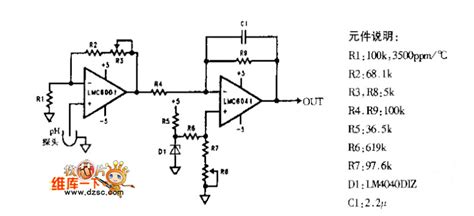ph meter probe amplification circuit diagram basic circuit circuit