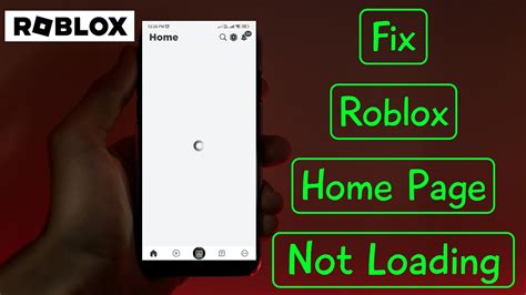 How To Fix Roblox Homepage Not Loading Mobile Roblox Home Screen Not Loading Stuck YouTube