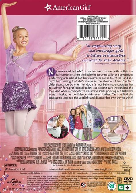 Isabelle Dances Into The Spotlight An American Girl Dvd 2014 Dvd
