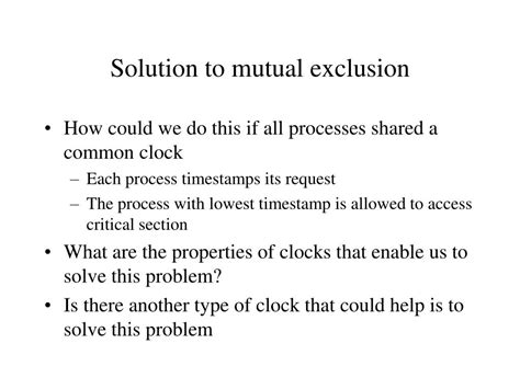 Ppt Revisiting Logical Clocks Mutual Exclusion Powerpoint Presentation Id2399944