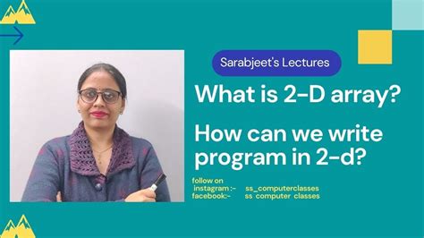 What Is 2 D Array How To Write Basic 2 D Program In C Explanation