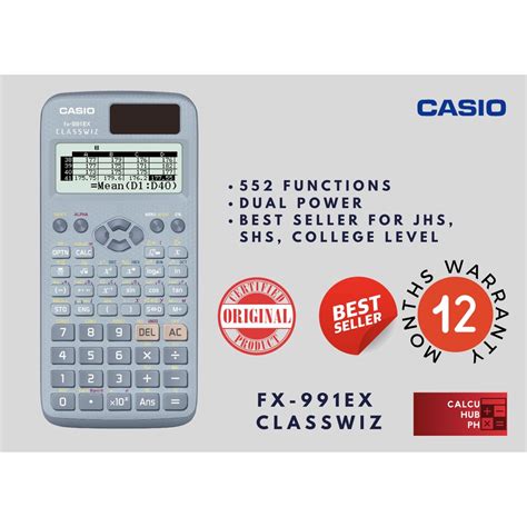 Casio Classwiz Fx991ex Scientific Calculator Shopee Philippines