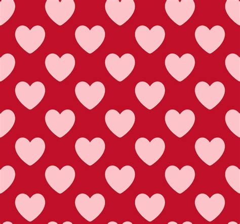 Premium Vector Heart Seamless Vector Pattern Happy Valentines Day