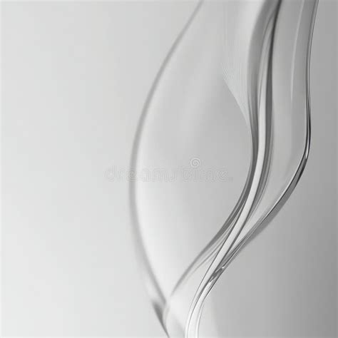 Abstract Gray Translucent Forms Flowing Against A Light Gray Background Stock Illustration
